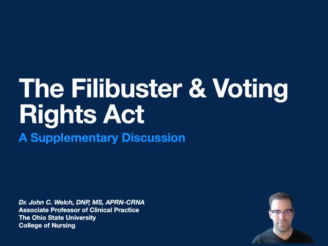 Civics Brief: The Filibuster