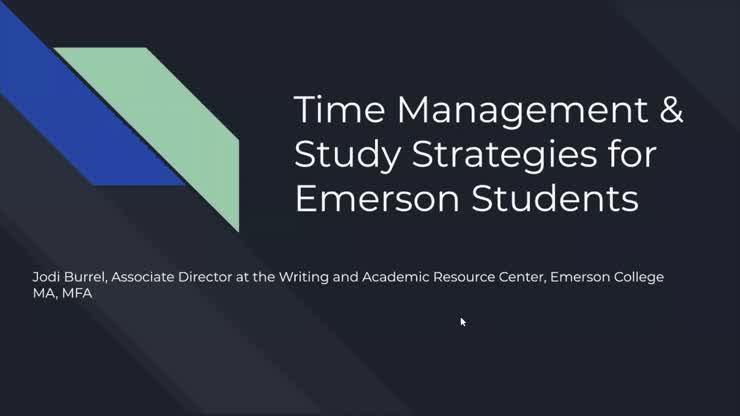 Time Management & Study Strategies CSD