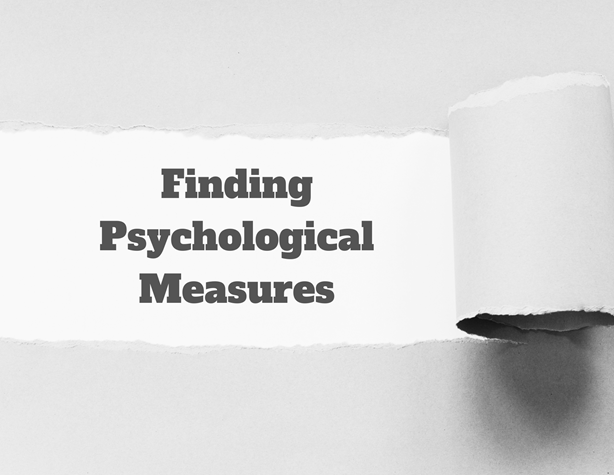 Finding Psychological Measures