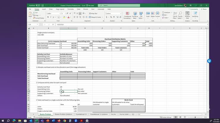 Chapter 5 Practice Problems - ABC