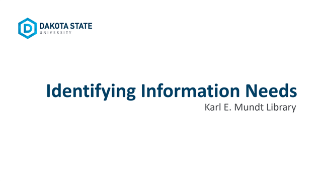 Identifying Information Needs