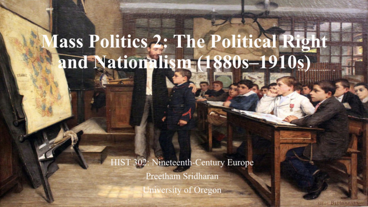 Mass Politics 2 (The Political Right and Nationalism) 1.1 (The ...