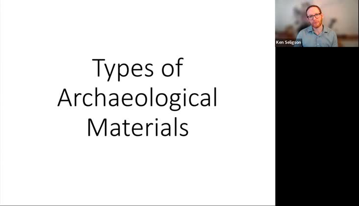 5 - Types of Archaeological Materials