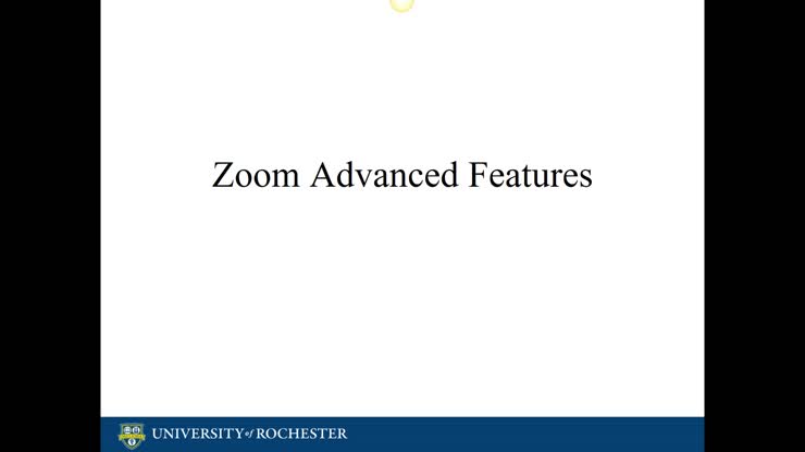 Zoom - Advanced Features