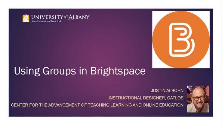 Brightspace Using Groups