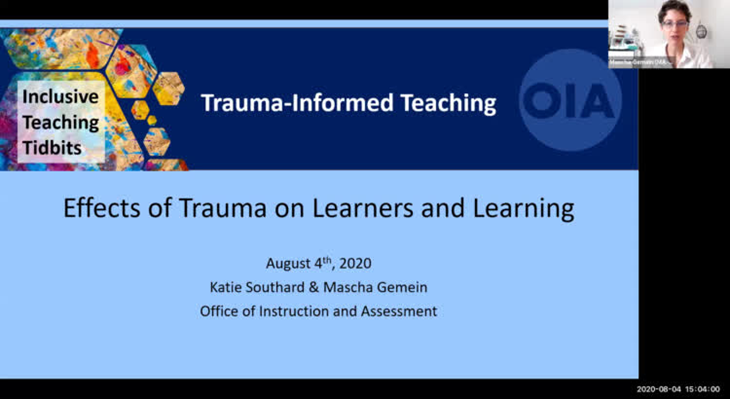 Effects of Trauma on Learners and Learning