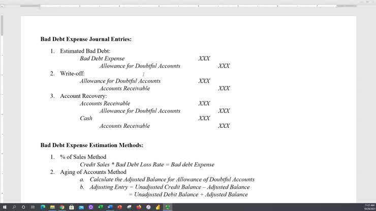 ACC-120, Chapter 8 Quiz Review Video
