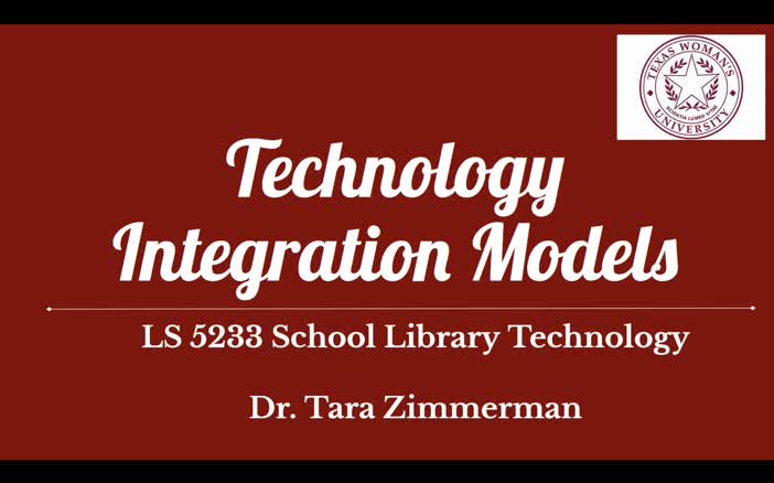 Session 7 Technology Integration Models