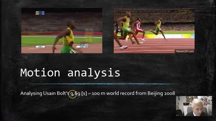 Motion graph analysis_ how fast can Usain Bolt run