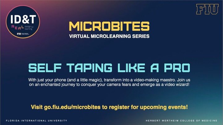 Microbites: Self-Record Life a Pro!