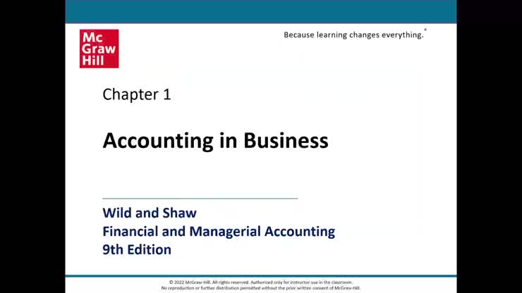 Chapter One Lecture Video