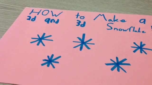 How to Make a 2D and 3D Snowflake