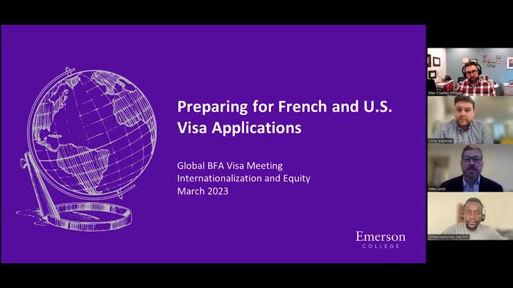 Global BFA in Film Art Visa Process