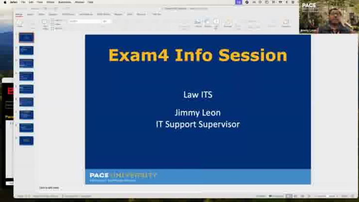 Exam4 Zoom Info. Sessions
