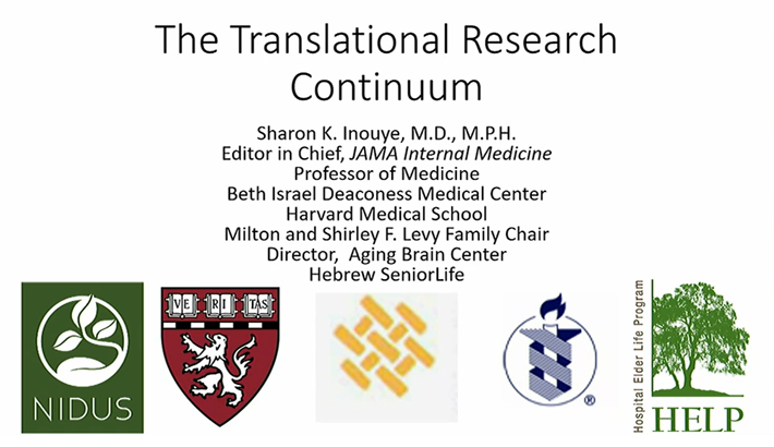 Day 1, Keynote Address #1: The Translational Research Continuum ...