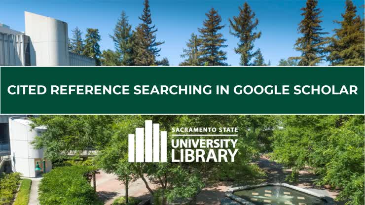 Cited Reference Searching in Google Scholar