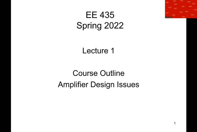 EE 435 Stream 1 Spring 2023