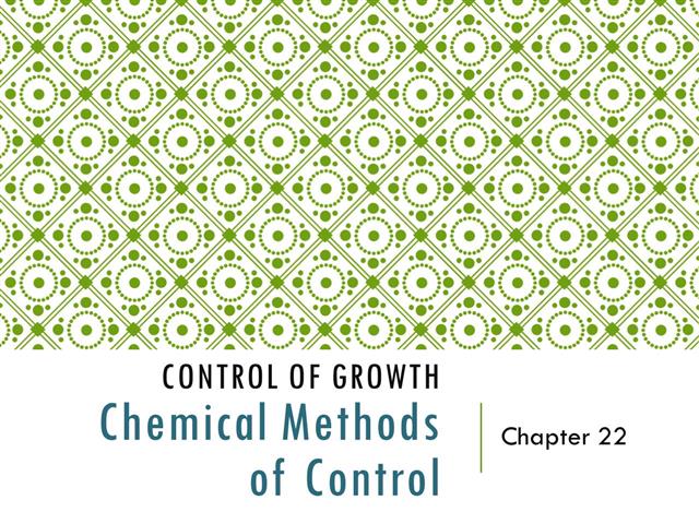 Chemical Methods of Control