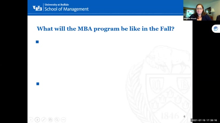 UB MBA Admitted Student Webinar - Final Program Update Before Fall Start