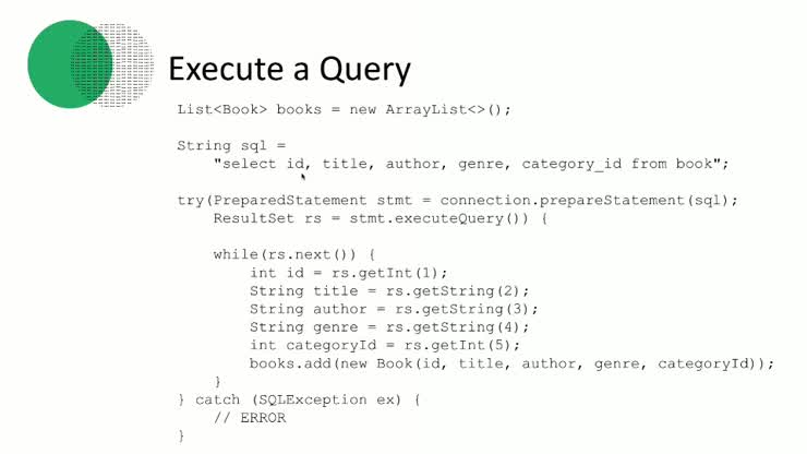 CS 240 - Executing Queries with JDBC