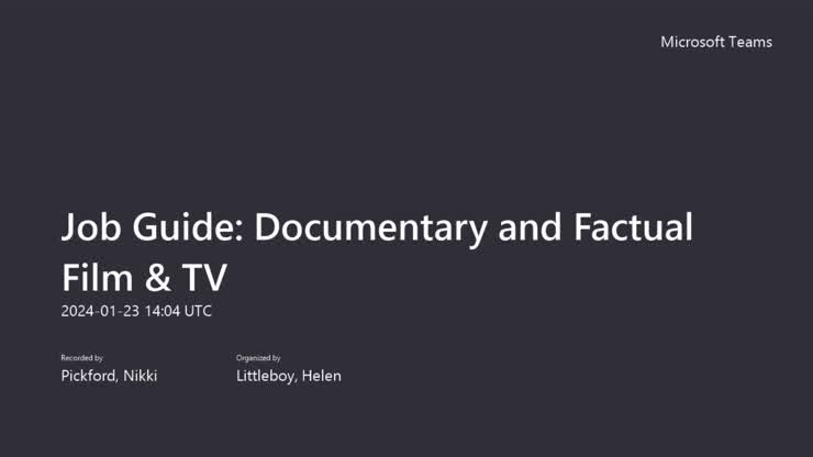 Job Guide_ Documentary and Factual Film & TV-2024