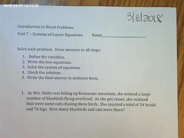 2019 soe word problems