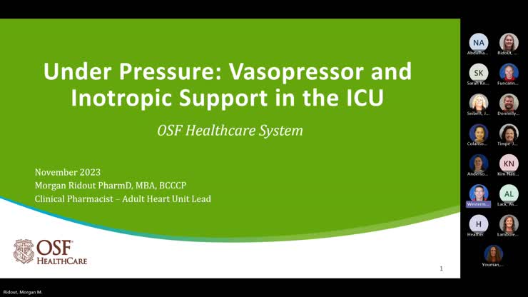 Under Pressure_ Vasopressor and Inotropic Support in the Adult ICU ...