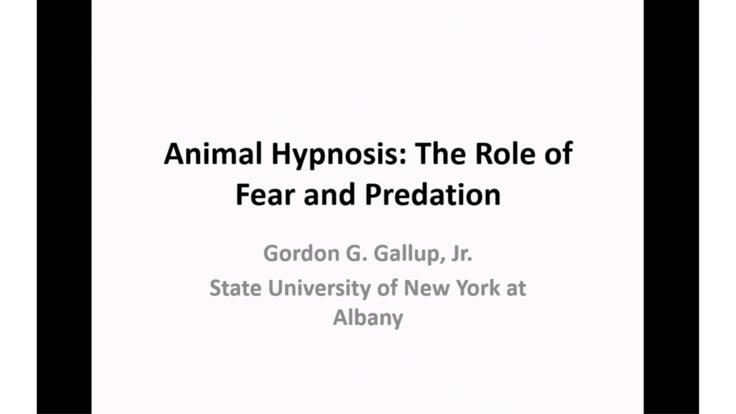 3/7/2016 Gordon Gallup; Animal Hypnosis: The Role of Fear and Predation**