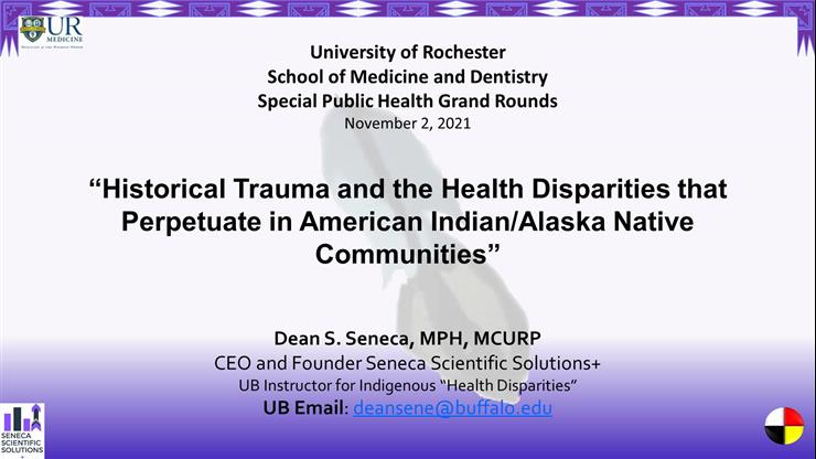 Public Health Grand Rounds - 12-02-21 - Historical Trauma and the ...