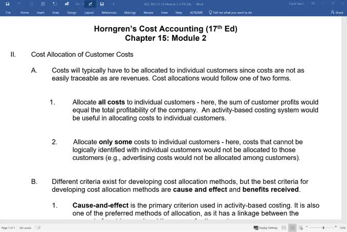 Ch 15: Module 2 (17th Ed)