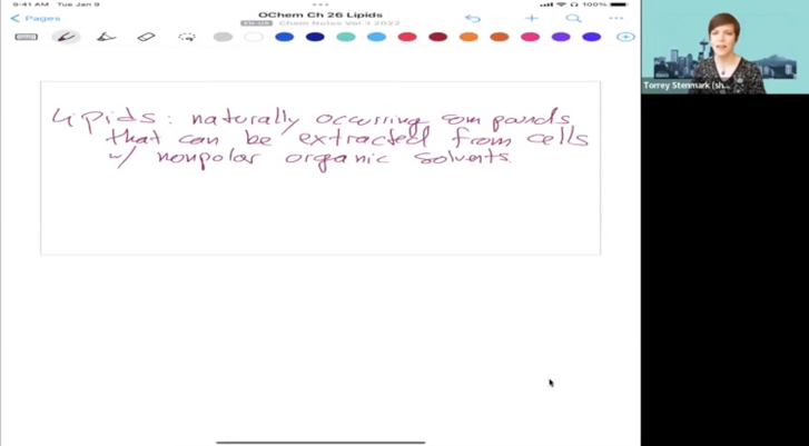 243: Lipids, Waxes, Triglycerides
