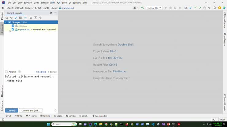 CS 240 - IntelliJ Git Integration