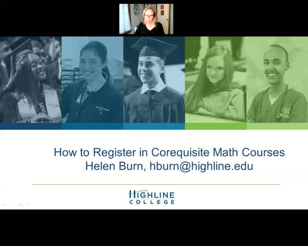 How to Register in Corequisite Mathematics at Highline