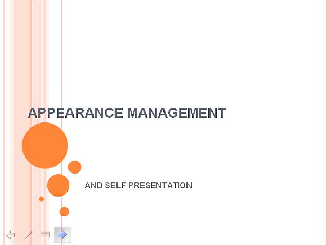 Appearance and Self Presentation