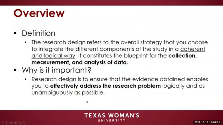 Quantitative Research Design