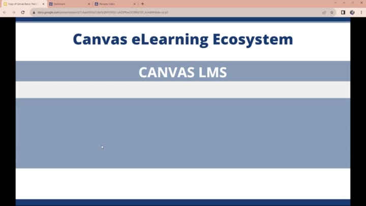 Canvas Basics Training