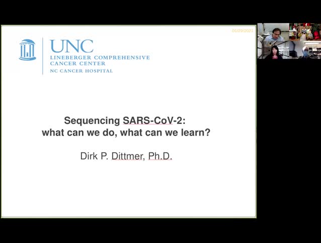 UNC ID/ CFAR Conference Series - Dirk Dittmer, Ph.D - Jan 29 2021