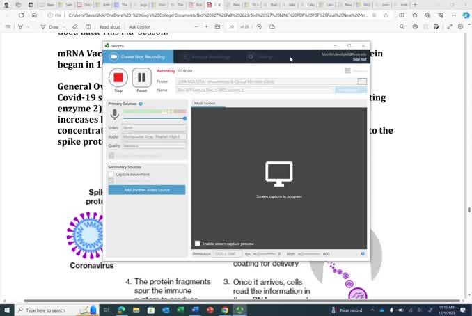 Biol 327 Lecture Dec. 1, 2023 version 2