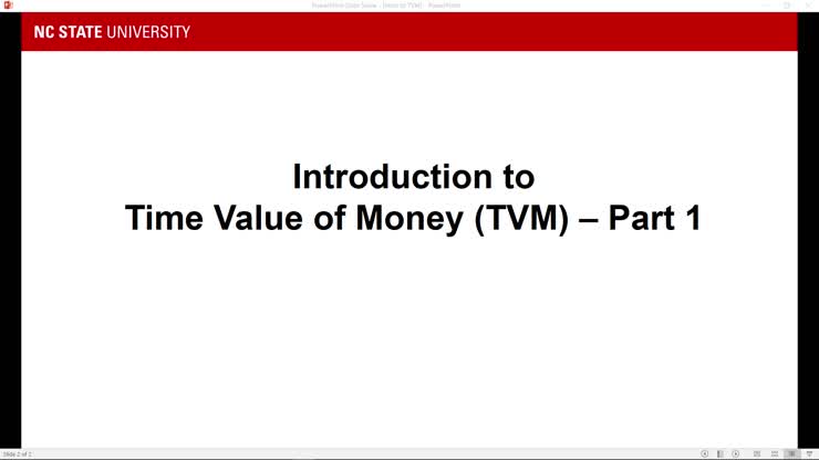 Intro to TVM - Part 1 (Acc 210/Fundamentals)