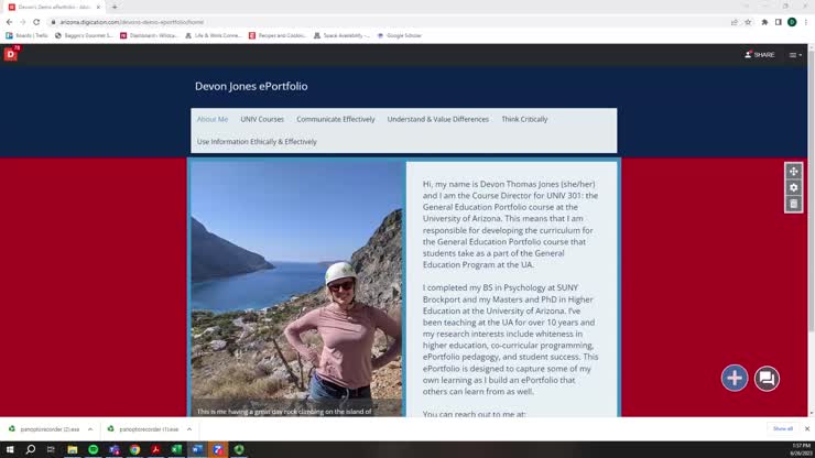 Publishing your ePortfolio