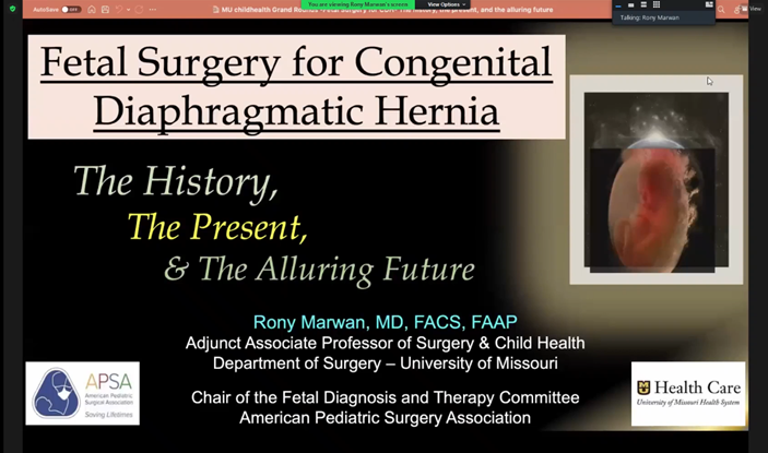 Fetal Surgery For Congenital Diaphragmatic Hernia - Marwan, MD, FACS, FAAP