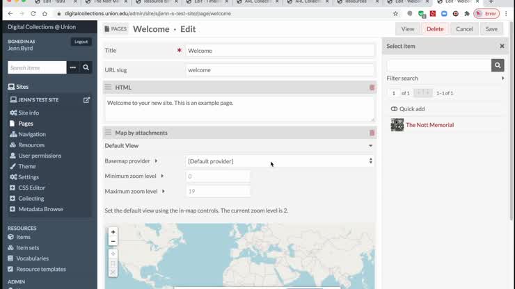 the different mapping options
