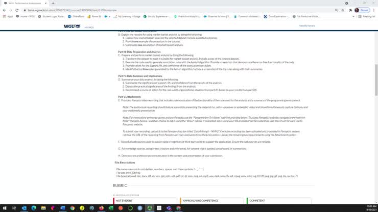 Data Mining II - D212 Performance Assessment Task 3: Pattern Prediction