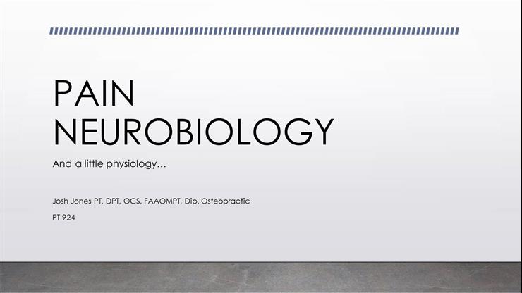 Intro to Pain Science part 2