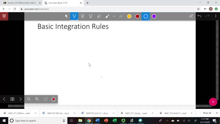 MAT 271 Basic Integration of Trig