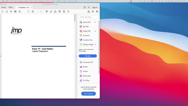Topic 3 Logistic Regression in SAS JMP f