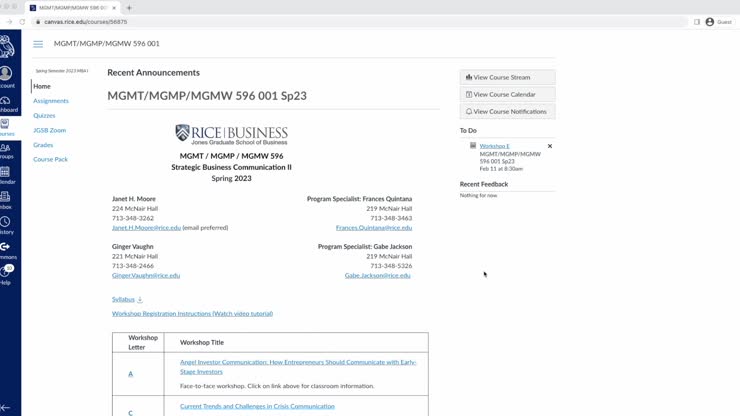 Canvas Calendar Sign-up - Find Appointment