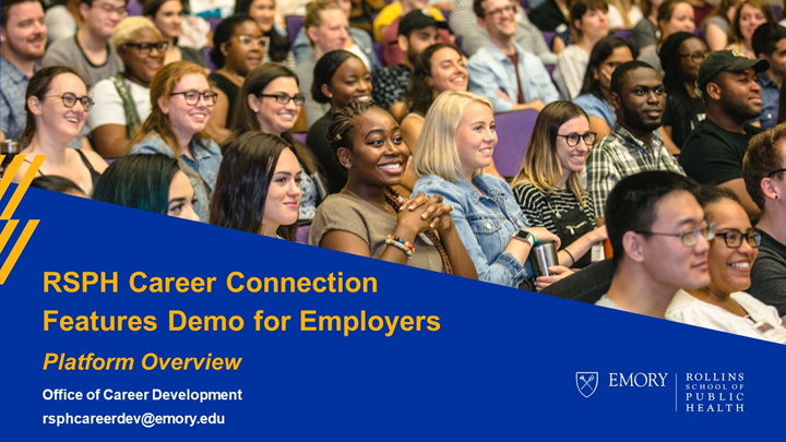 RSPH Career Connection Demo for Employers_Platform Overview