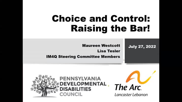 IM4Q 2022 Choice and Control: Raising the Bar!