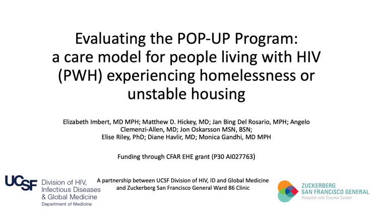 Elizabeth Imbert, UCSF CFAR